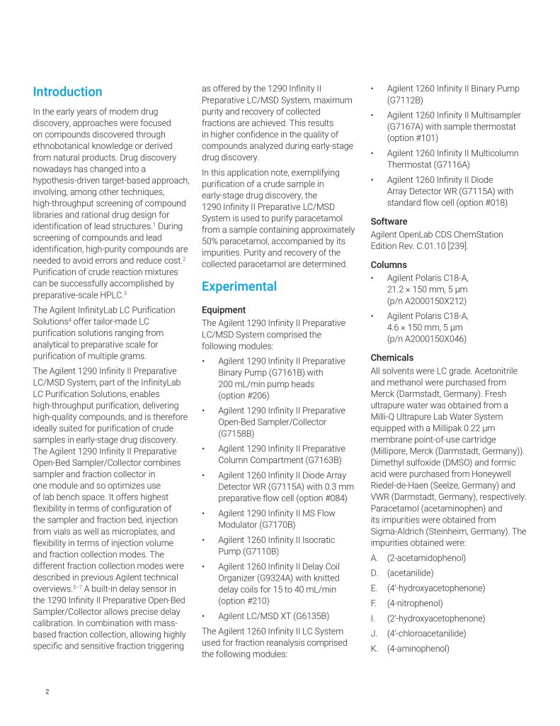 Efficient Purification of Crude Samples in Early-Stage Drug Discovery ...