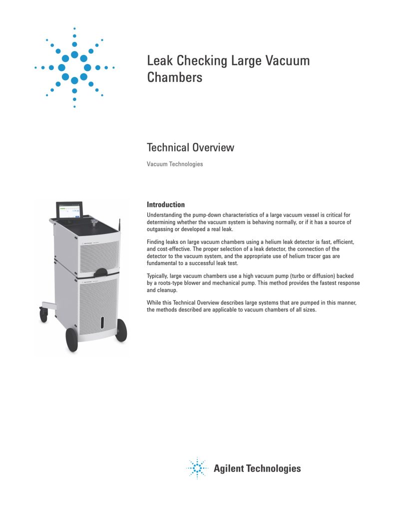 Leak Checking Large Vacuum Chambers - REDSTAR-CMS